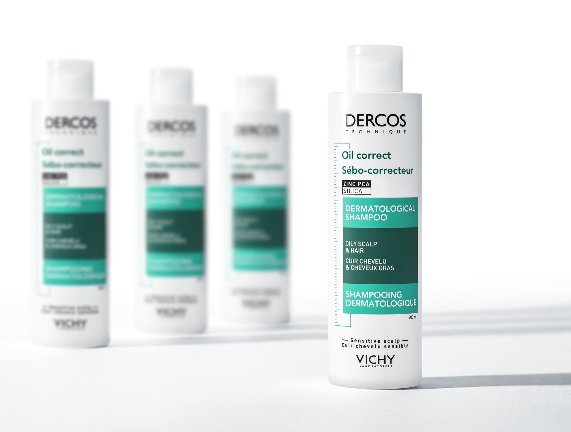 Dercos Oil Correct - Champú dermatológico para pelo graso | Vichy